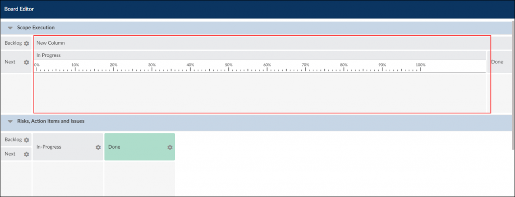 Working with Percent Progress Column and Portfolio Lane - Nimble Knowledge Base