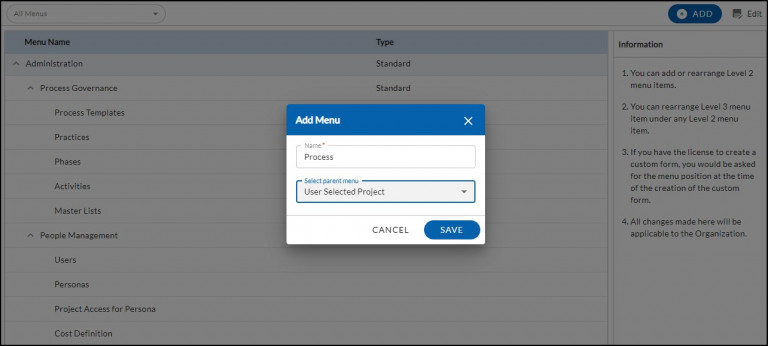 How to Use the Menu Configuration - Nimble Knowledge Base