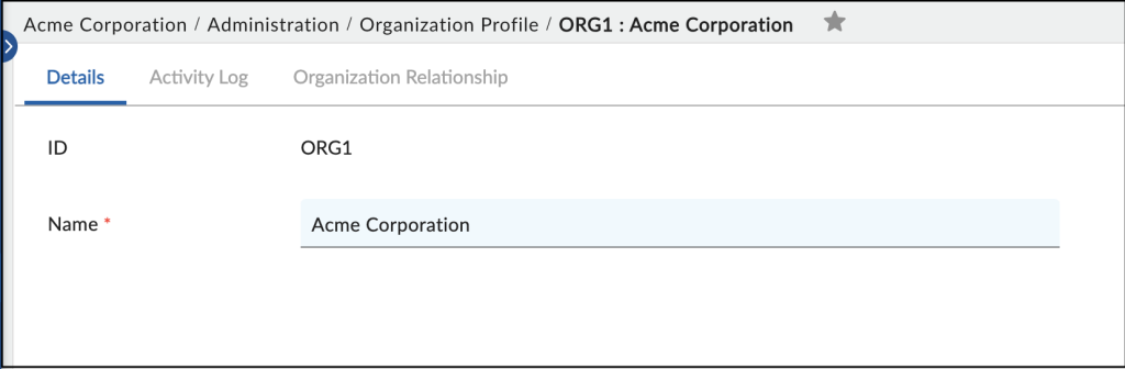 Managing the Organization Profile - Nimble Knowledge Base