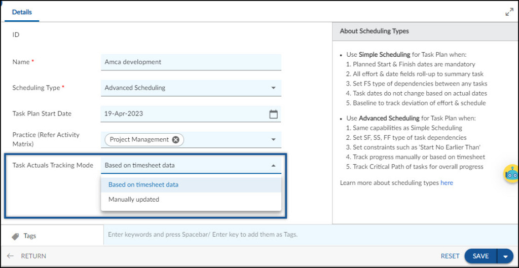 Advanced Scheduling - Nimble Knowledge Base