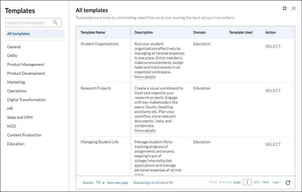 Best Templates to Plan and Manage Your Work - Nimble Knowledge Base