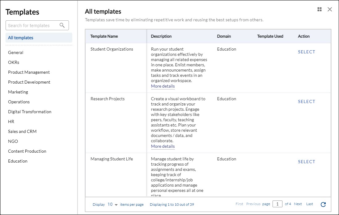 Best Templates to Plan and Manage Your Work - Nimble Knowledge Base