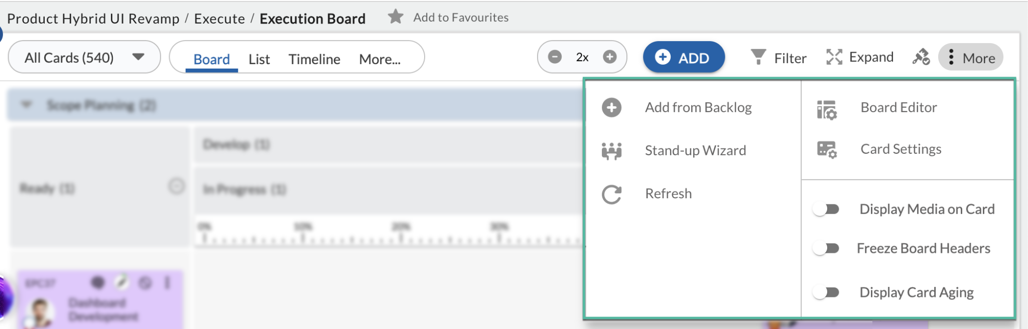 How to Use the Toolbar of Execution Board - Nimble Knowledge Base