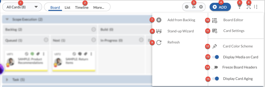 Working with Execution Board - Nimble Knowledge Base