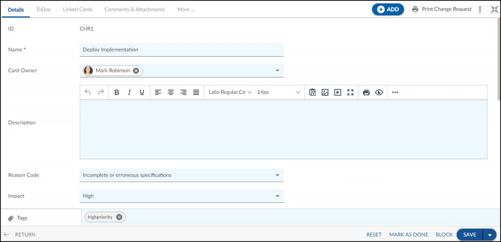 How to Add and Manage Change Requests - Nimble Knowledge Base
