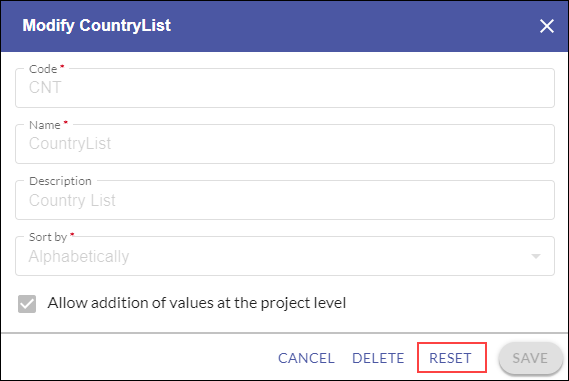 How to Manage Master Lists at Project Level - Nimble Knowledge Base