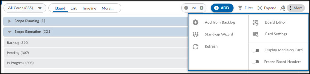 How to Use the Toolbar of Execution Board - Nimble Knowledge Base
