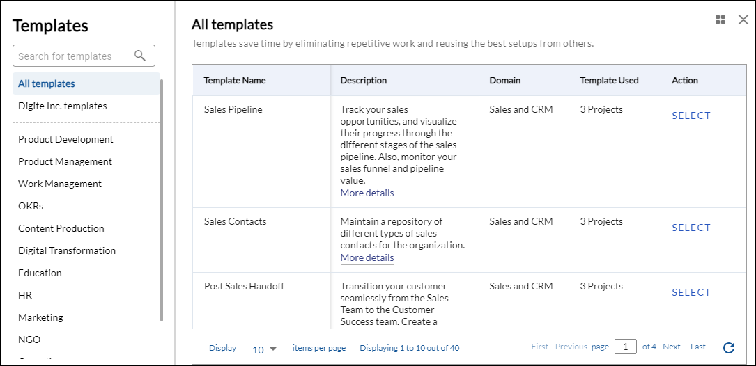 Best Templates to Plan and Manage Your Work - Nimble Knowledge Base