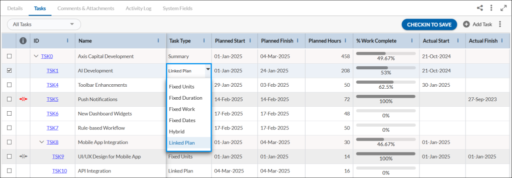How to Select the Task Type - Nimble Knowledge Base