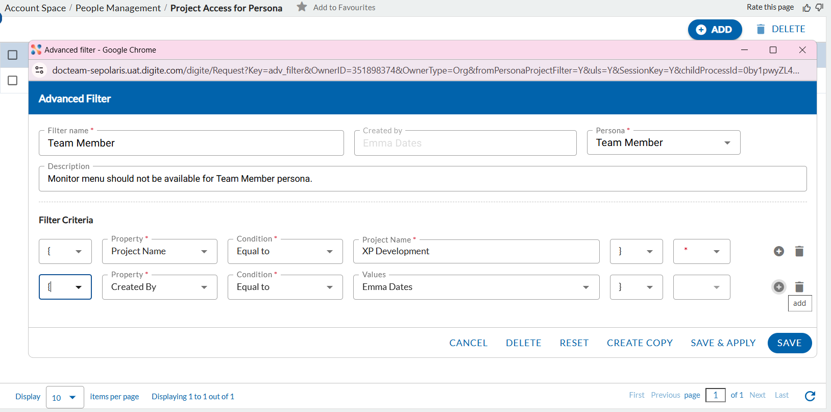 How to Set Project Access for Persona - Nimble Knowledge Base