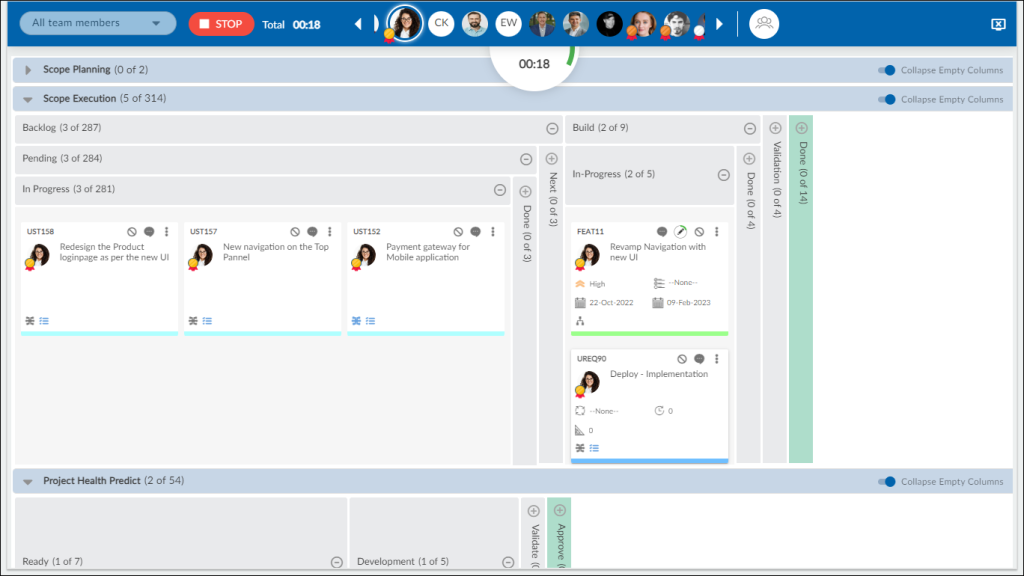 Working the Stand-up Wizard or Status Meeting - Nimble Knowledge Base
