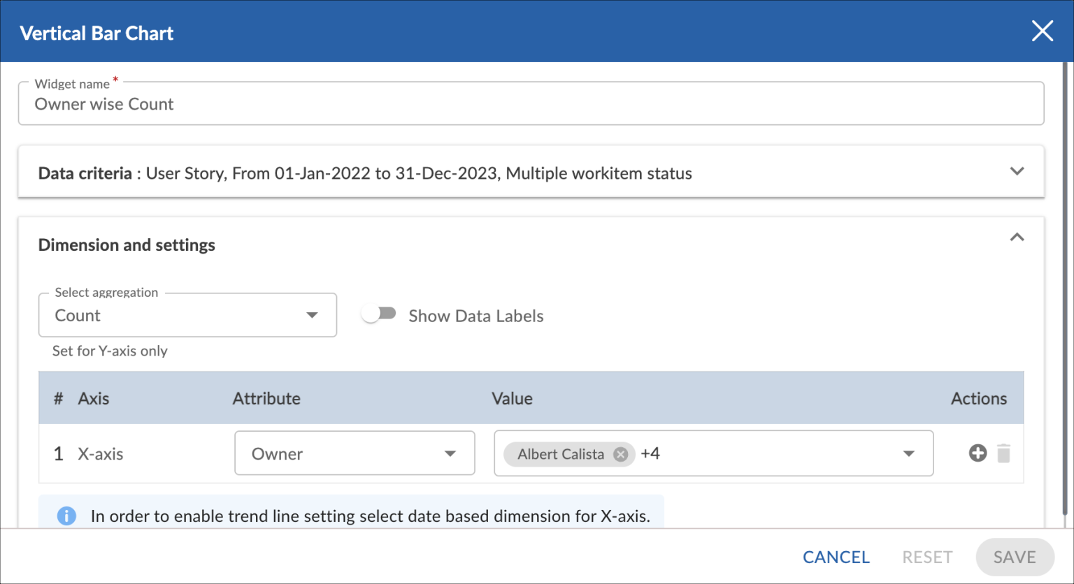 Vertical Bar Chart - Nimble Knowledge Base