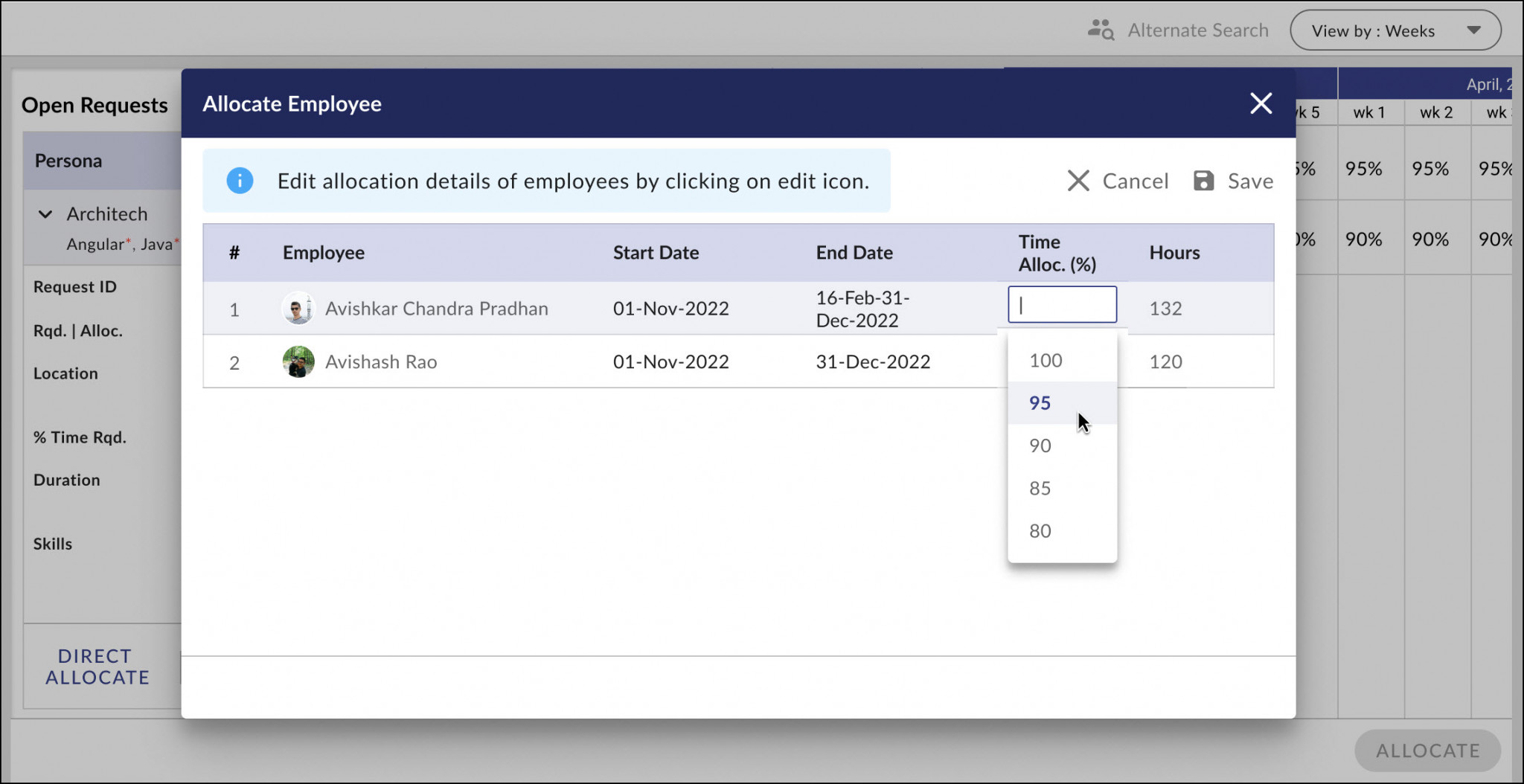 Team Members Allocation - Nimble Knowledge Base