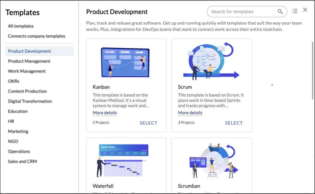 Product Development Templates and Related Menus - Nimble Knowledge Base