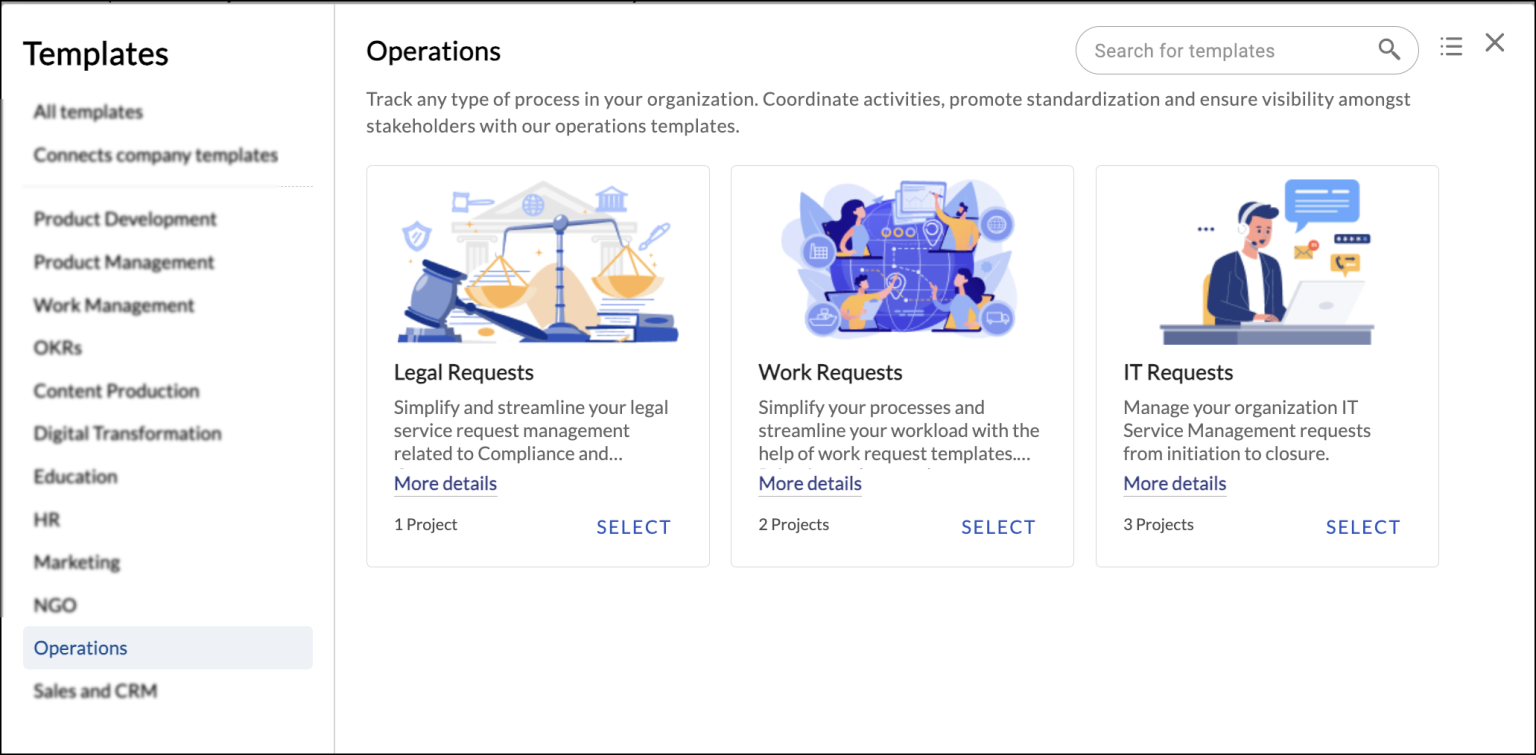 Operations Templates And Related Menus Nimble Knowledge Base