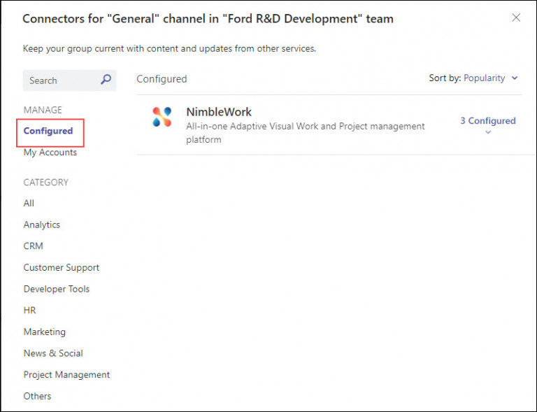 Integrating Nimble with MS Teams - Nimble Knowledge Base