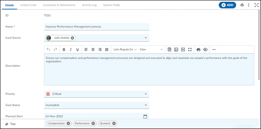 How to Add and Manage Team Goals - Nimble Knowledge Base