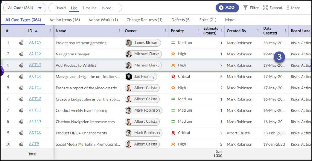 Different Views on Work Hub - Nimble Knowledge Base
