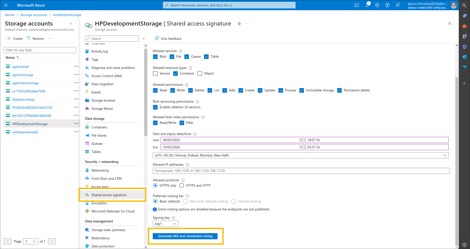 How to Link Your Own Storage Account to Nimble - Nimble Knowledge Base
