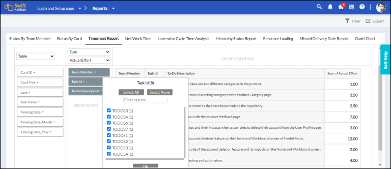 View Reports - SwiftKanban Knowledge Base