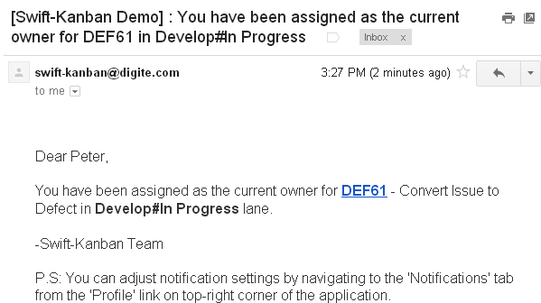 Setting Up Notifications - SwiftKanban Knowledge Base