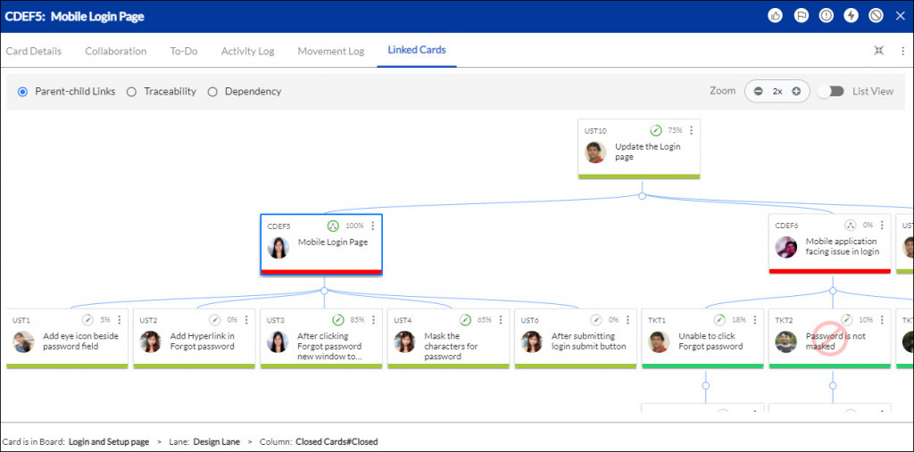 Defining Card Hierarchies - SwiftKanban Knowledge Base