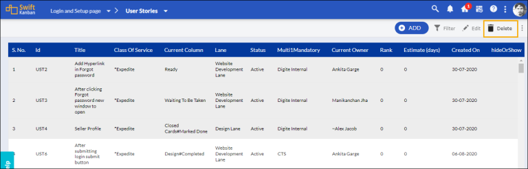 Working with Cards on Kanban Board - SwiftKanban Knowledge Base