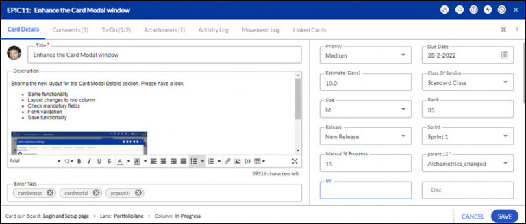 Working with Cards on Kanban Board - SwiftKanban Knowledge Base
