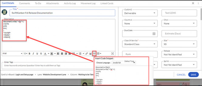 Working with Cards on Kanban Board - SwiftKanban Knowledge Base