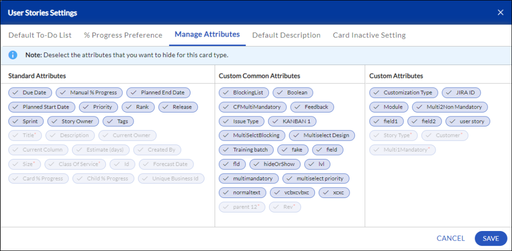 Configuring Card Types - SwiftKanban Knowledge Base