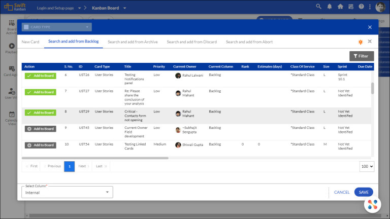 Working with Cards on Kanban Board - SwiftKanban Knowledge Base