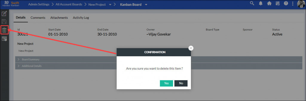 Closing Board - SwiftKanban Knowledge Base
