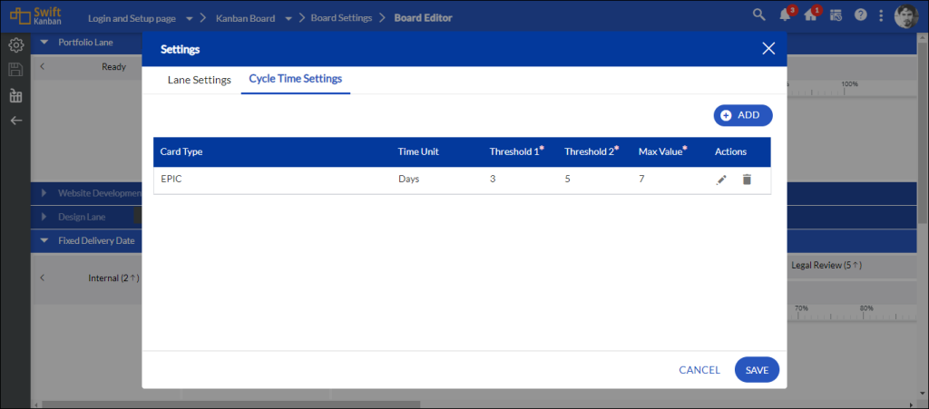 Tracking Card Progress Using Portfolio Lane - SwiftKanban Knowledge Base