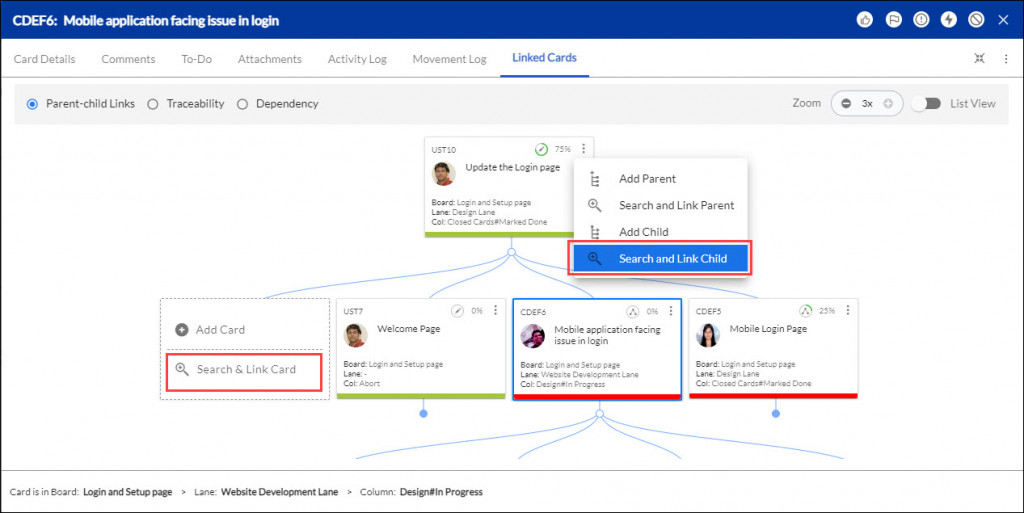 Linking Cards - SwiftKanban Knowledge Base